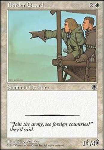 1x Border Guard Moderate Play, English - Portal 1 MTG | eBay