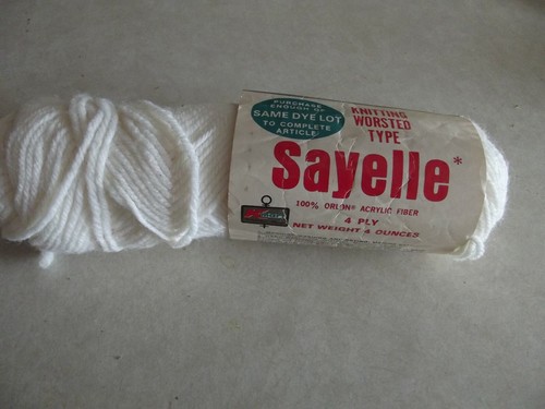 Sayelle yarn 1002 off white color 1 skein available | eBay