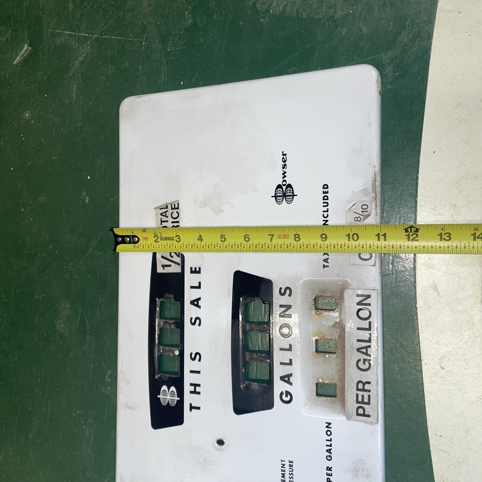 2x Pair Set Original BOWSER Face Plate - Gas Pump Parts Faceplate | eBay