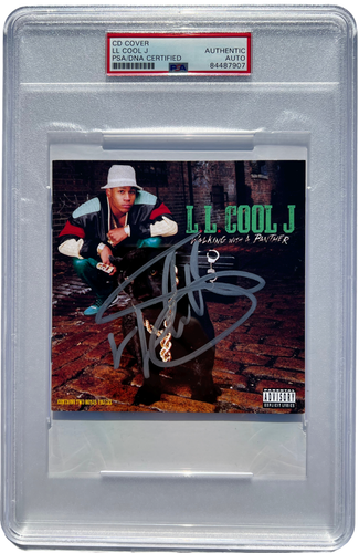 LL COOL J SIGNED AUTOGRAPHED WALKING WITH A PANTHER CD COVER ALBUM PSA ...
