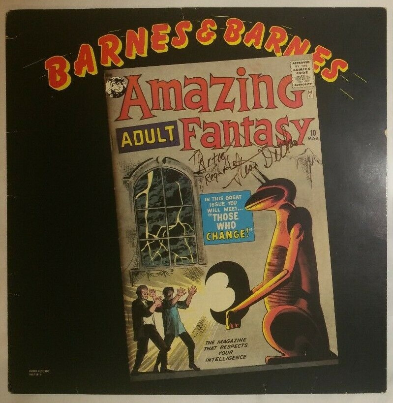 STEVE DITKO SIGNED ALBUM COVER STAN LEE JIM SHOOTER AMAZING ADULT ...