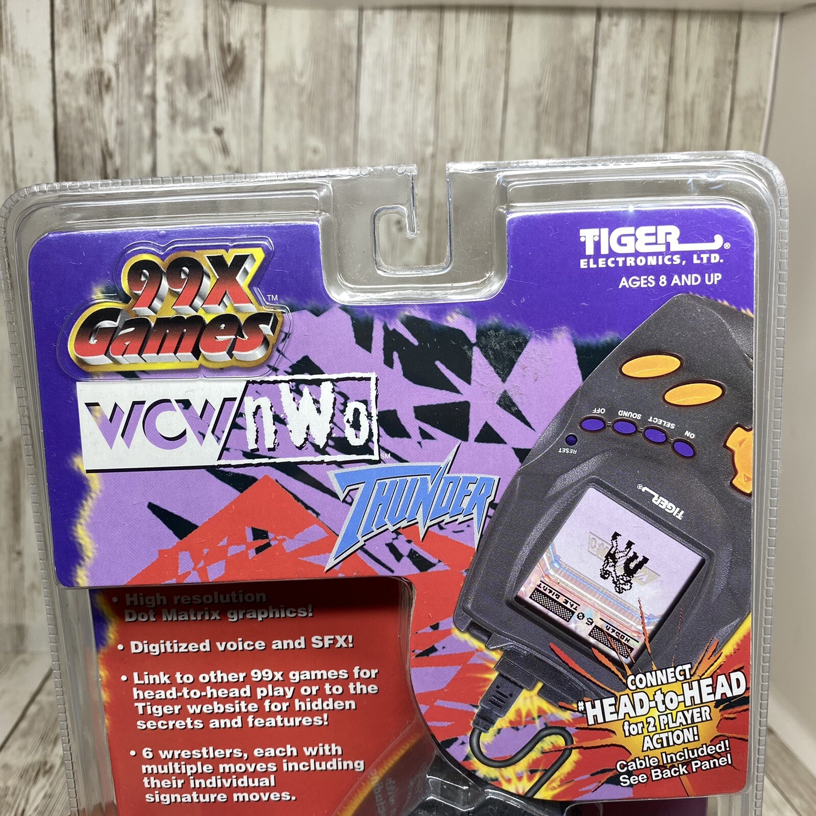 Tiger Electronics WCW/nWo Thunder 99X Games Wrestling 1998 Handheld ...