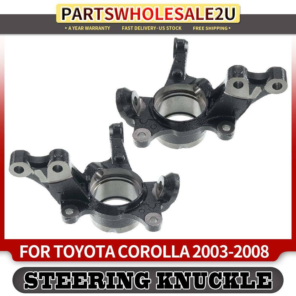 2Pcs Spindle Knuckle Steering for Toyota Corolla 03-08 Sedan Front Left ...