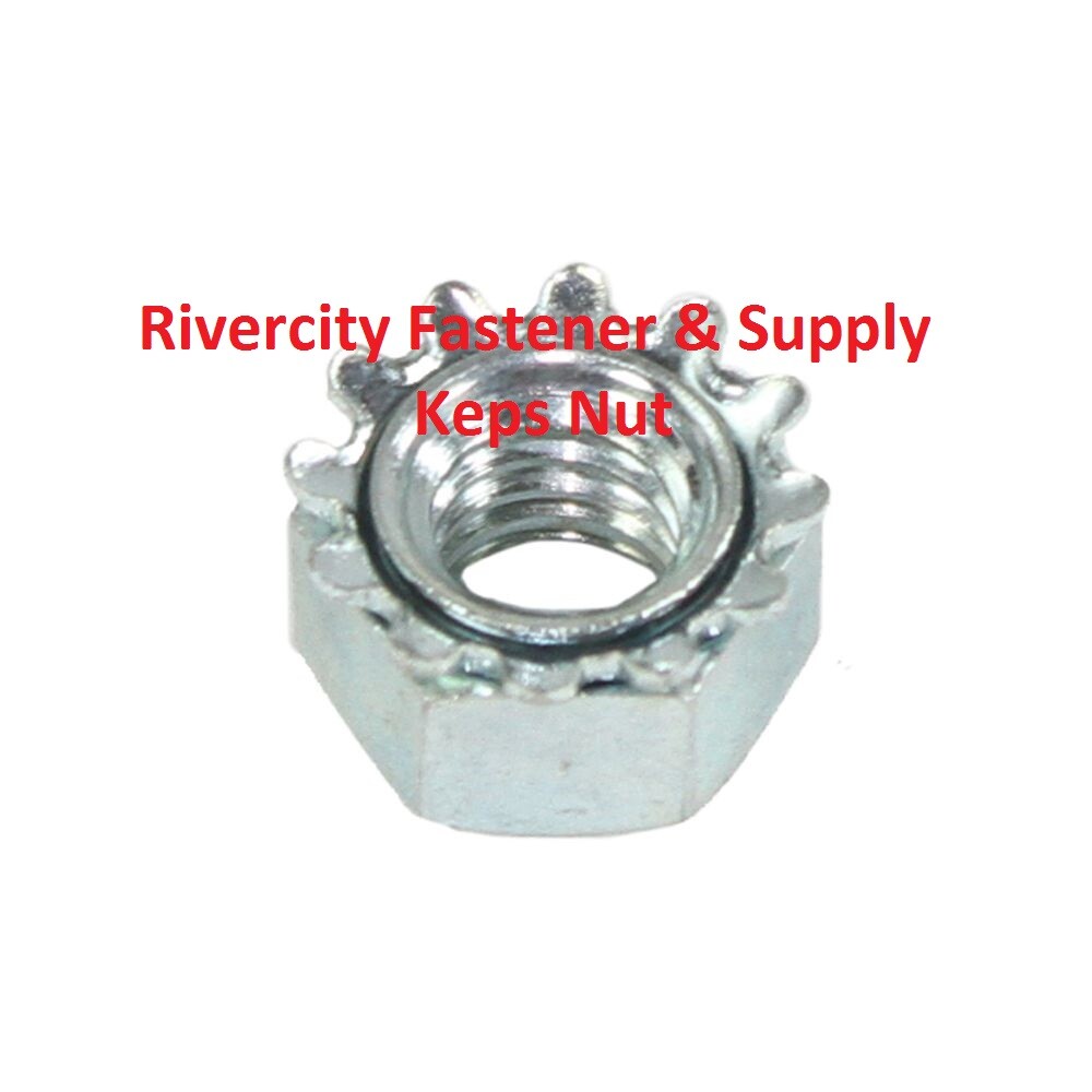 (100) 1/4-20 External Star Lock / Kep Nuts Locking Keps Nut / Locknuts ...