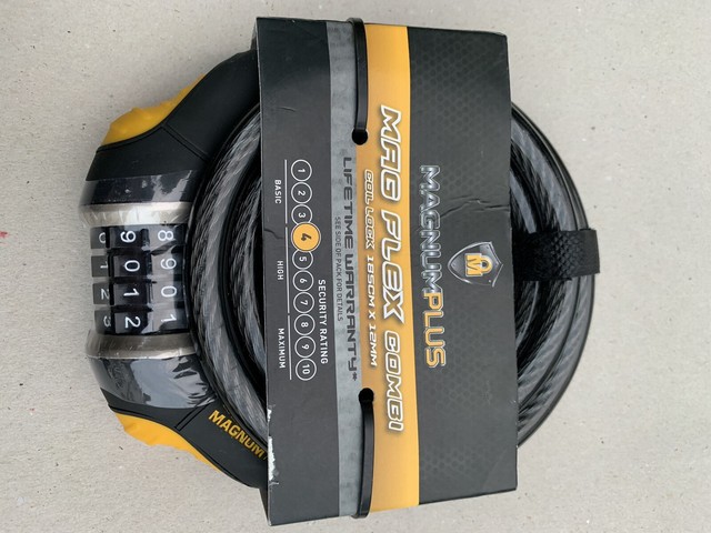 Magnum Plus Mag Flex Combination Lock 185cm X 12mm for sale online | eBay