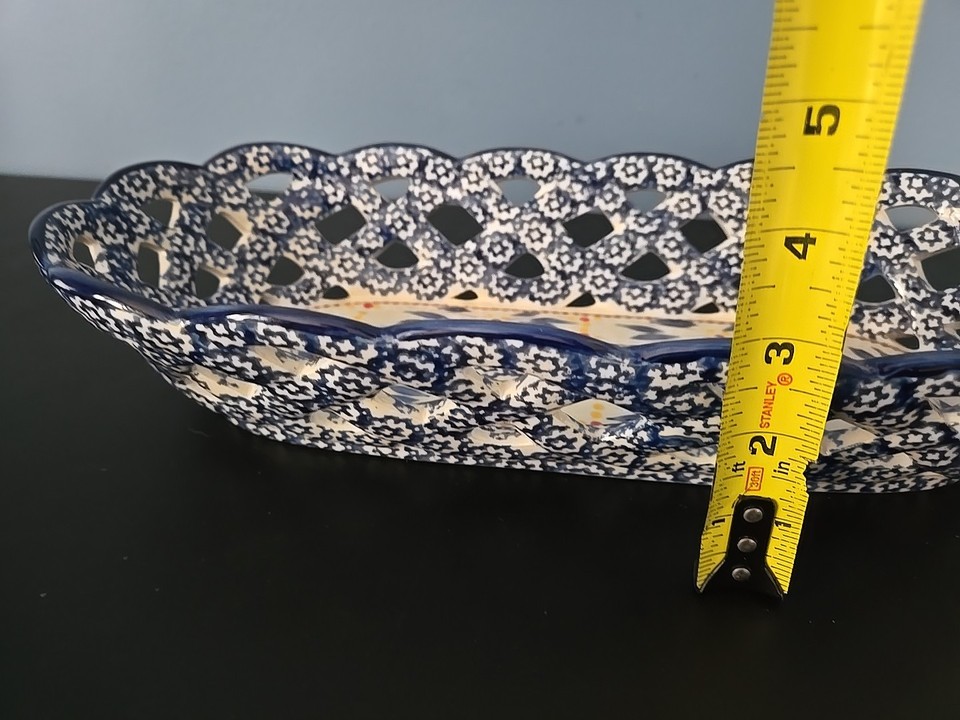 Temptations Old World Black Oval Lattice Bread Serving Basket New 14.5 ...