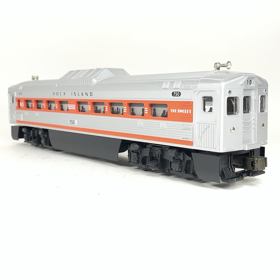 Lionel O Gauge Rock Island Rocket Coach Car W/ Interior Lighting 6 ...