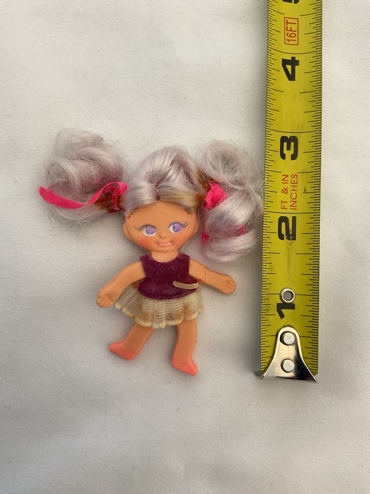 Vintage 1969 Mini Flatsy Collection doll, lilac hair | eBay