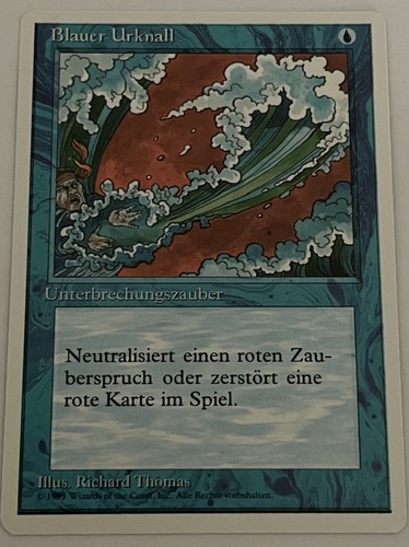 Magic the Gathering Blue Elemental Blast 4th Edition FWB German MTG | eBay