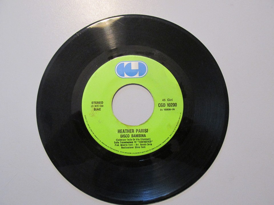 Heather Parisi Disk Bambina / Blackout Sigla TV 1979 CGD | eBay UK