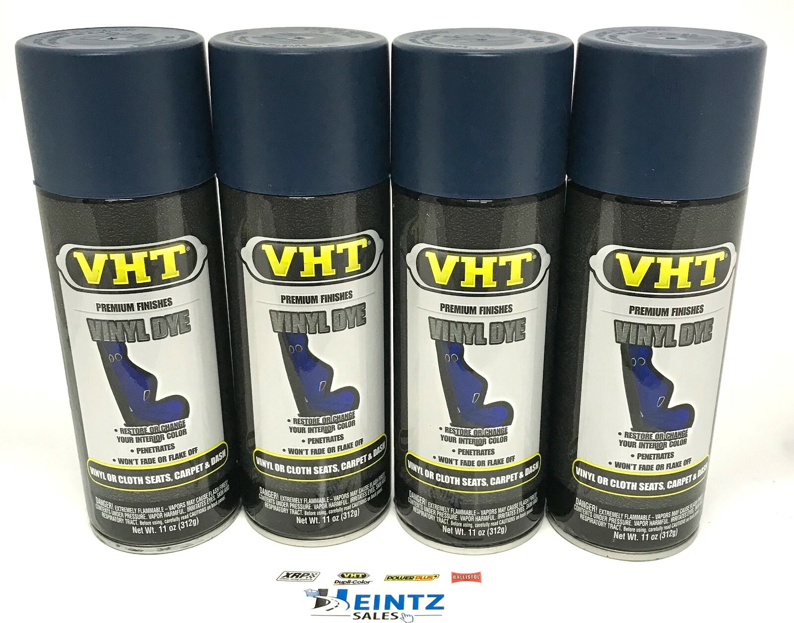 VHT SP950-4 PACK DARK BLUE Satin Vinyl Dye Carpet Dashboards Vinyl ...