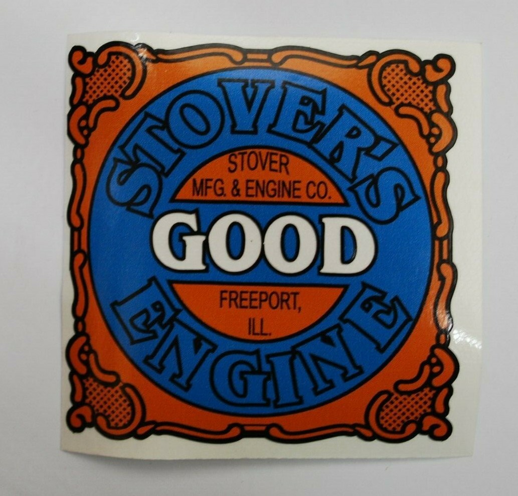 Stover's Good Engine Decal Gas Engine Motor | eBay