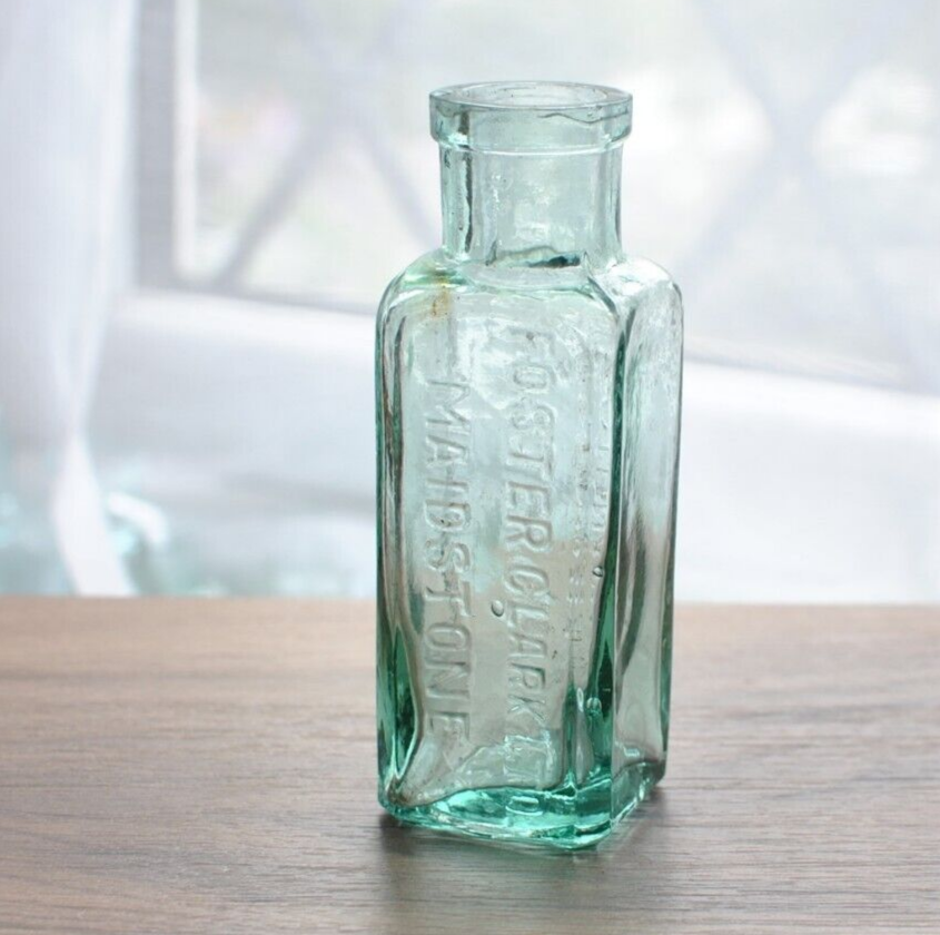 Superb!!! Foster Clark LTD / Eiffel Tower Lemonade / Bottle Aqua Blue ...