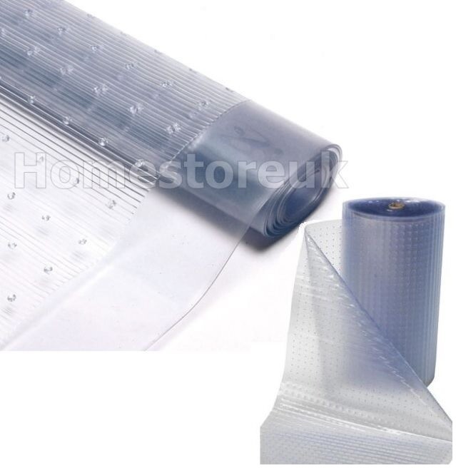 CLEAR CARPET PROTECTOR GUARD RUNNER PLASTIC VINYL ANTI NON SLIP MAT ...