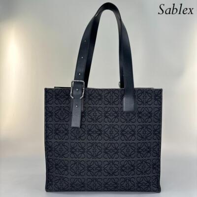 Loewe Buckle Tote Anagram Bag Black | eBay Loewe Buckle Tote Anagram Bag Black | eBay