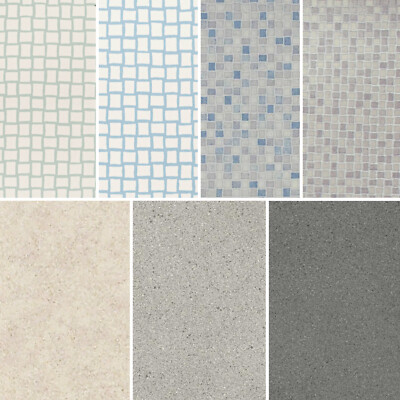 Vinyl Flooring Mosaic & Stone Effect Lino Conservatory Kitchen Bathroom ...