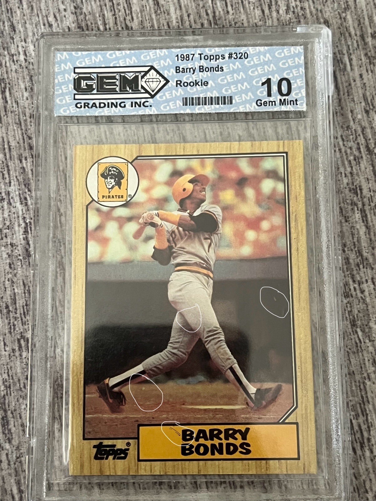 1987 Topps Barry Us Bonds 6 Error Rookie Card #320 | eBay