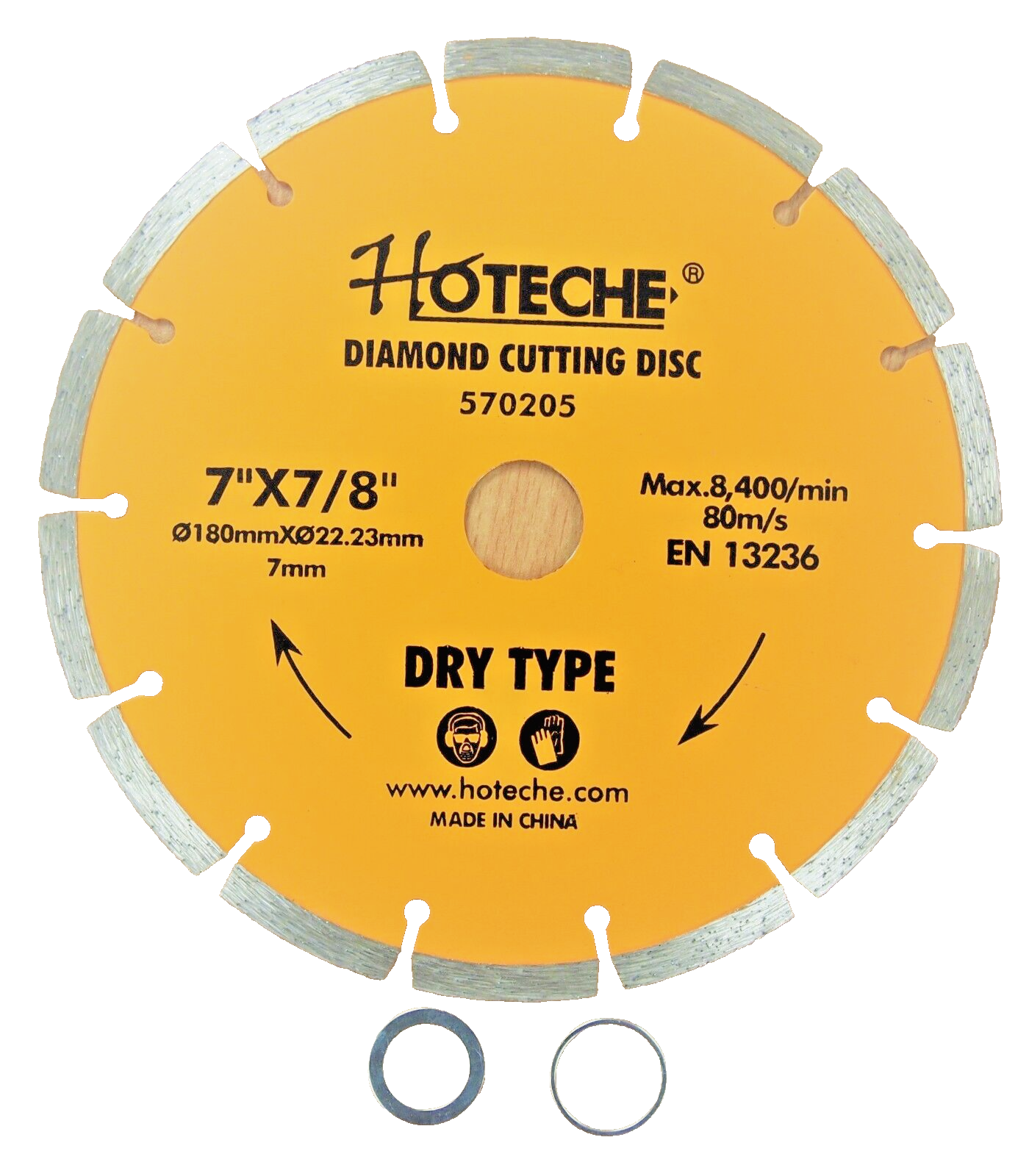 7" DIAMOND BLADE DRY SEGMENTED CUTTING DISC 5/8" 3/4" 7/8" 570205 | eBay