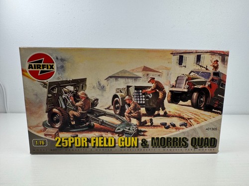 Airfix 25PDR Field Gun & Morris Quad Military Army Figure 1/76 Plastic ...