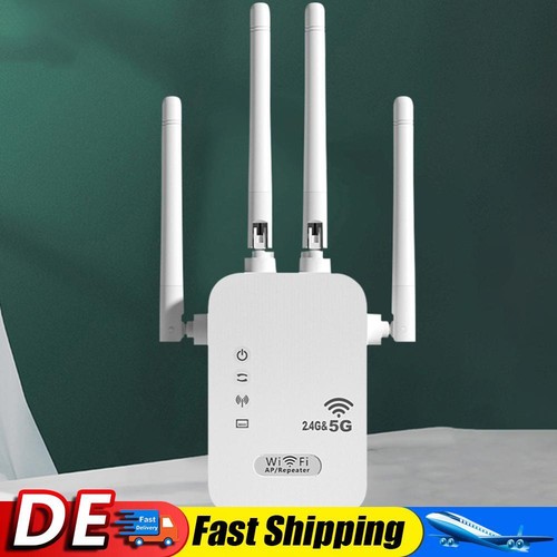 1200 Mbit/s WLAN-Repeater Dual-Band 2,4 GHz/5 GHz Enhancer (1200 M EU ...
