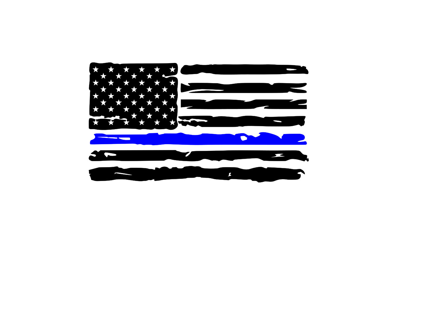THIN BLUE LINE AMERICAN FLAG DISTRESSED POLICE VINYL DECAL STICKER | eBay