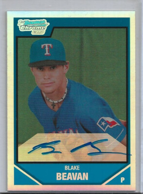 2007 Bowman Chrome Draft Blake Beavan Rookie Refractor Auto | eBay