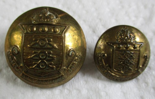 2x WW1-WW2:"INDIAN ARMY BRASS BUTTONs" (23mm-16mm, India, Colonial) | eBay