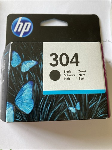 HP 304 Black Ink Cartridge Genuine, Original, Sealed | eBay UK