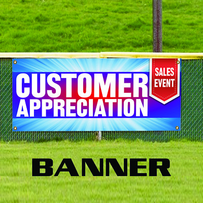 Customer Appreciation Sales Event Vinyl Banner Shop Stores Advertising ...