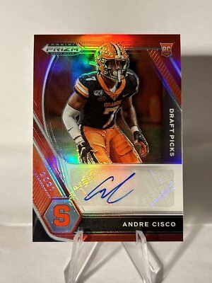 2021 Panini Prizm Draft Picks Andre Cisco Rookie Red Prizm Auto /199 ...