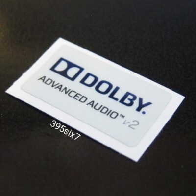 DOLBY ADVANCED AUDIO V2 Sticker 12mm x 21mm - New & Genuine | eBay