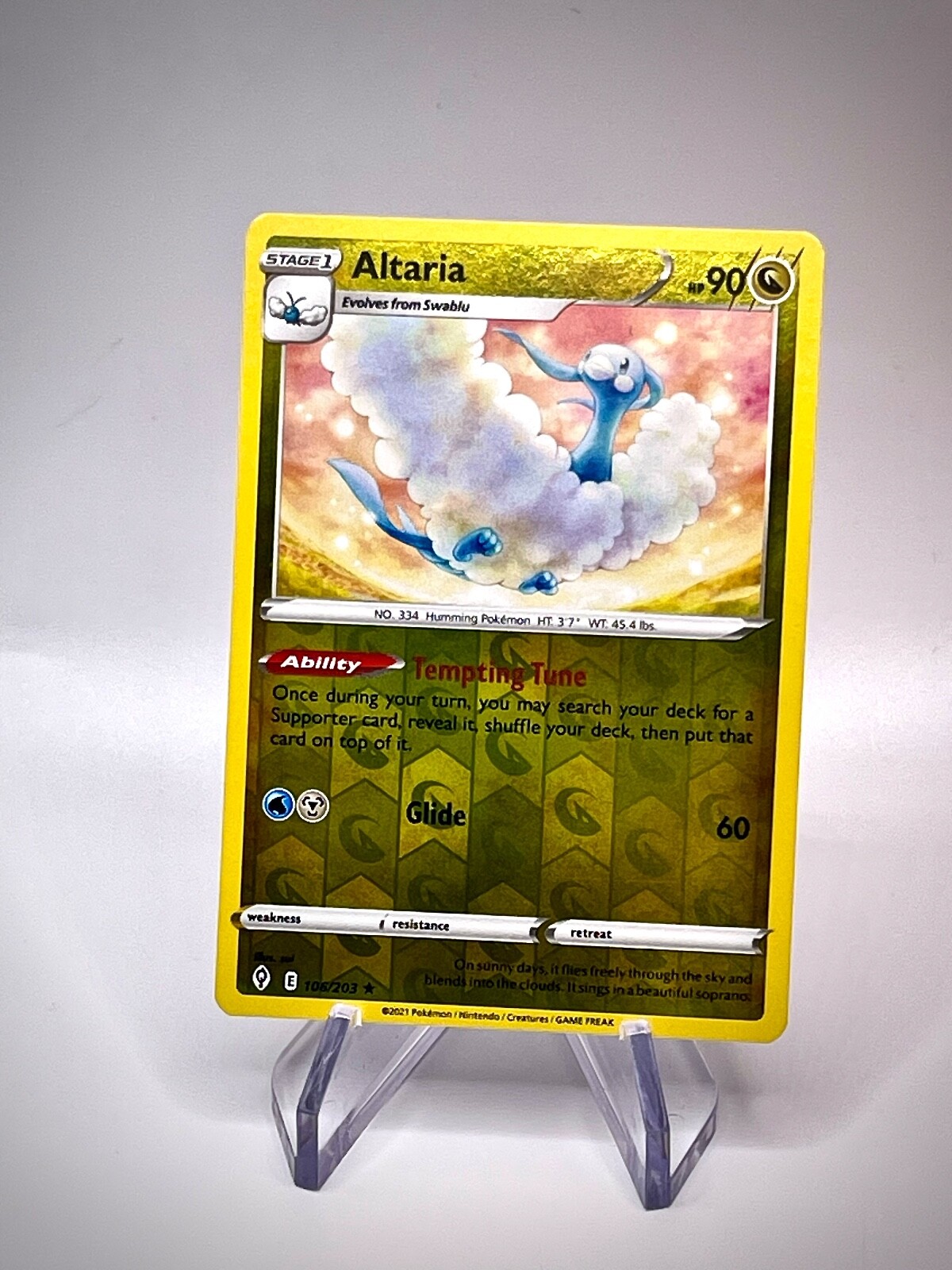 Pokémon TCG Altaria Evolving Skies 106/203 Reverse Holo Rare | eBay