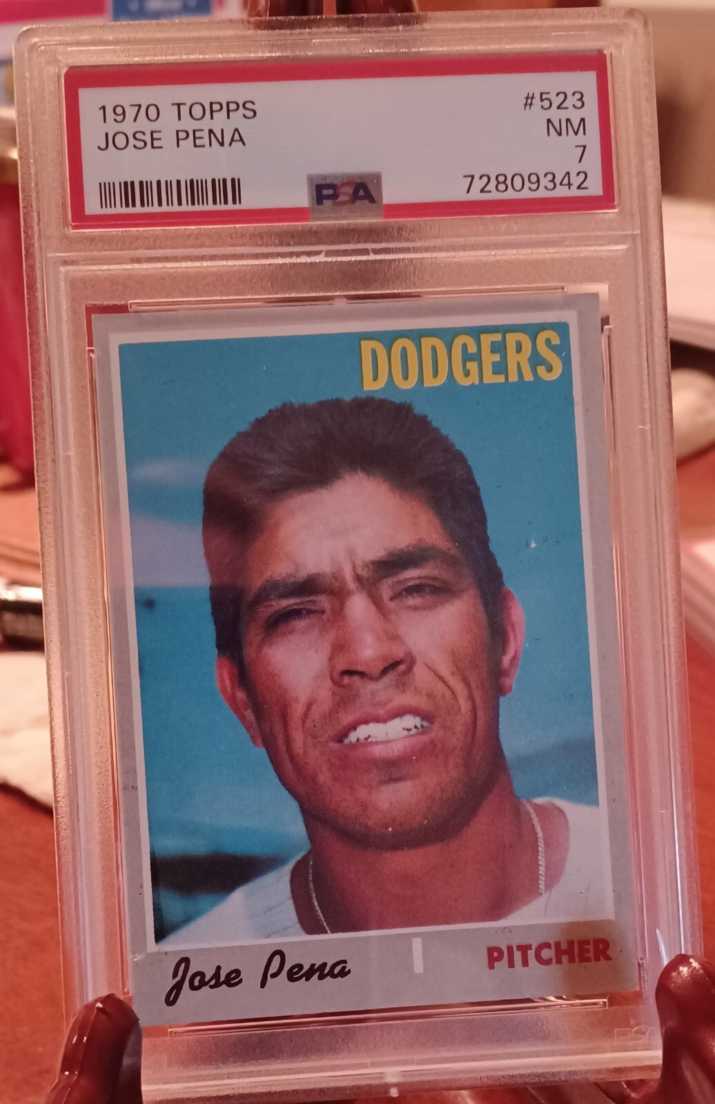 1970 Topps Jose Pena #523 PSA 7 NM Freshly Graded | eBay
