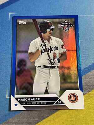 2023 Topps Pro Debut MASON AUER Tampa Bay Rays PD-51 Blue Foil #/150 | eBay