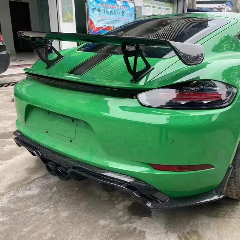 Carbon Fiber Rear Spoiler Wing For Porsche 718 981 987 Boxter Cayman ...