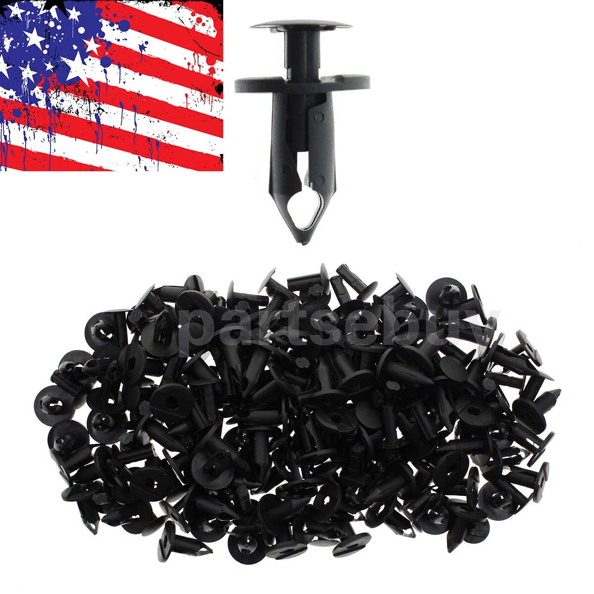 100pcs Retainer Clips Fastener Rivet For Volkswagen VW Audi 8E0825267 ...