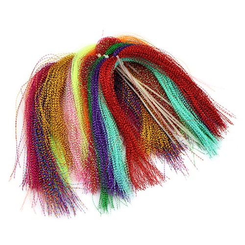 100 root/bundle Holographic Tinsel String Jig Hook --us T2K4 Lure ...