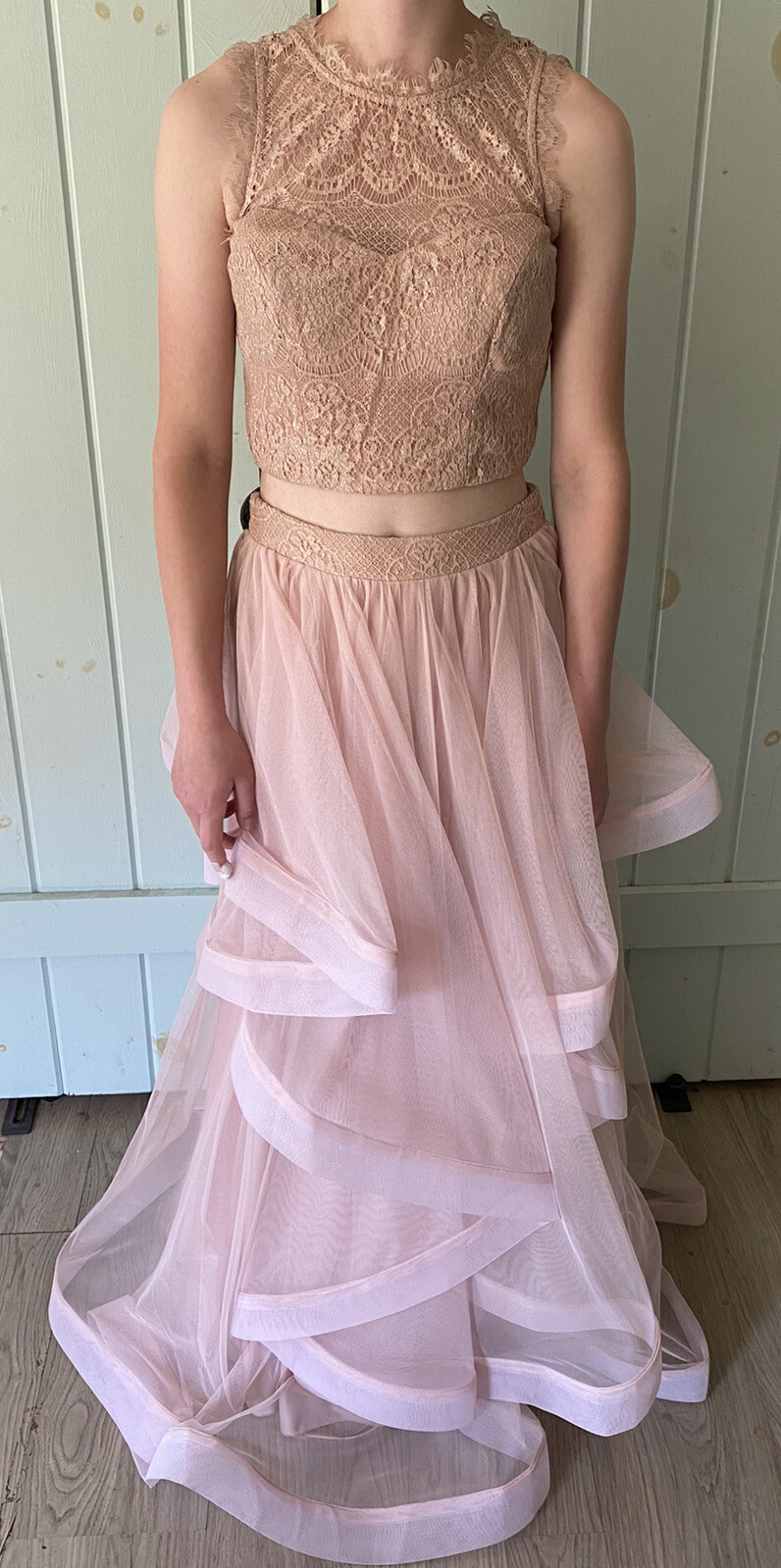 Speechless - Light Pink - Layer Prom Dress 2 Piece- S… - Gem