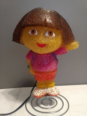 2007 DORA THE EXPLORER W/ BACKPACK MELTED PLASTIC POPCORN NIGHTLIGHT ...
