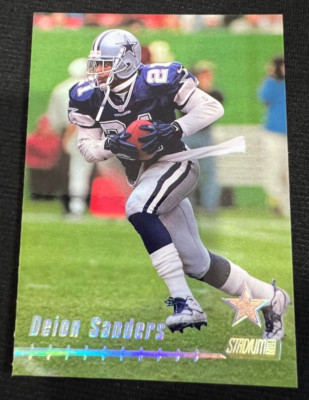 DEION SANDERS Dallas Cowboys 1999 Topps Stadium Club #122 NFL HOF ...