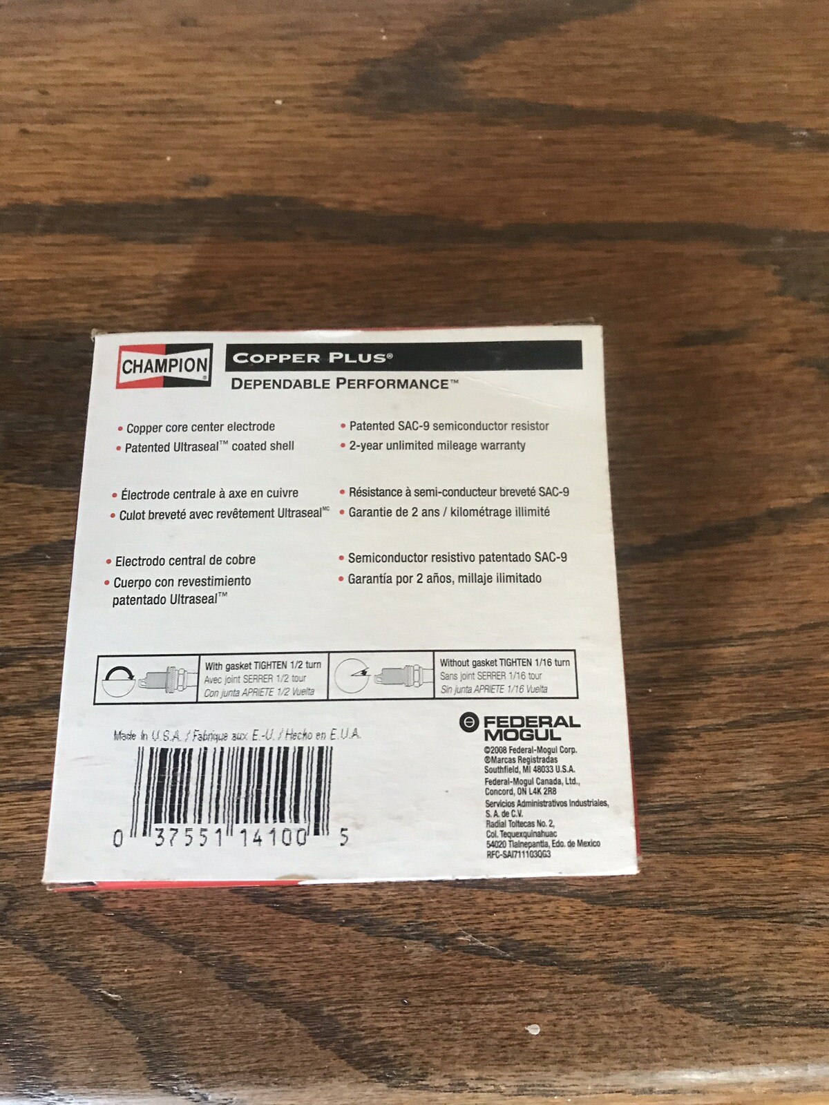 Champion RC12ECC 438 Spark Plug Copper Plus 4 Pack | eBay