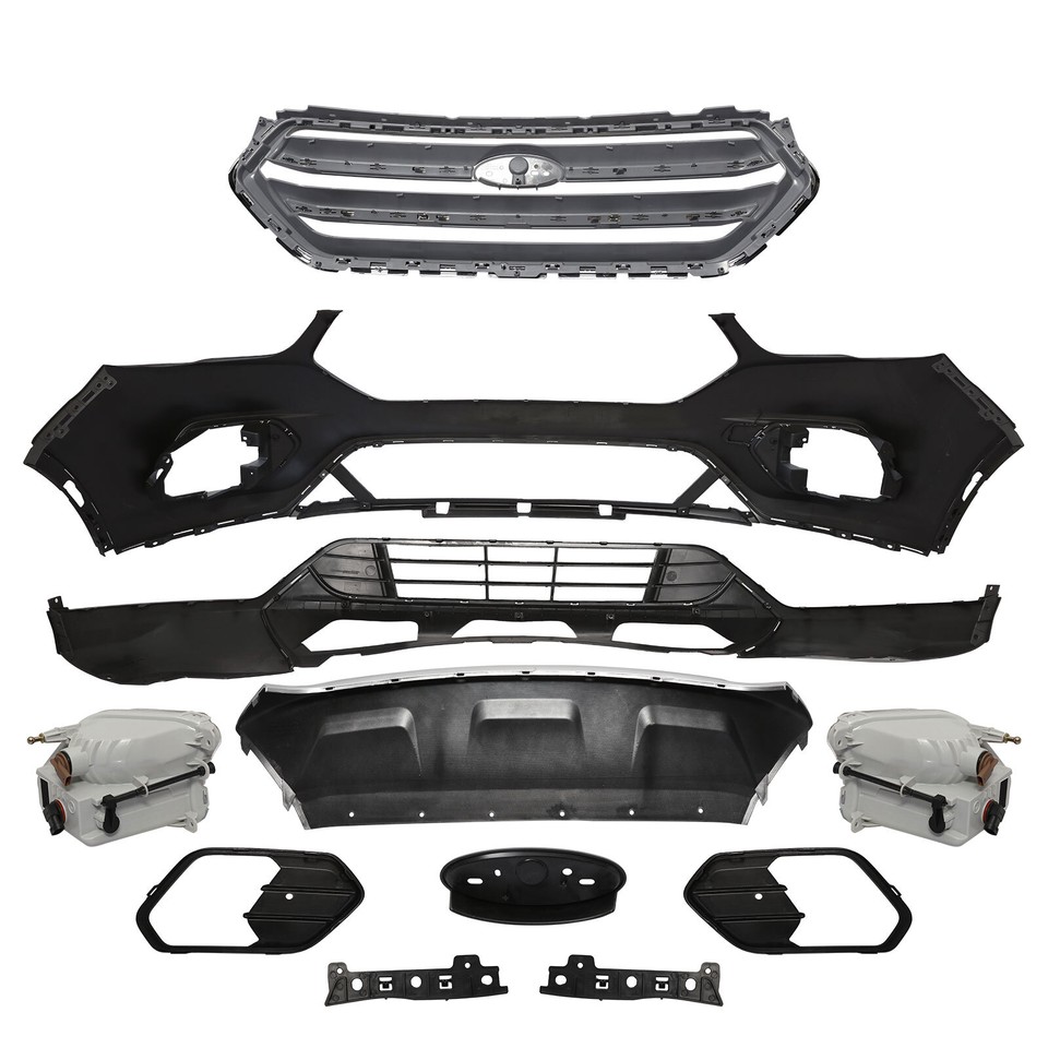 2017-2018-2019 Ford Escape Front Bumper Cover With Grills And Fog Lamps ...