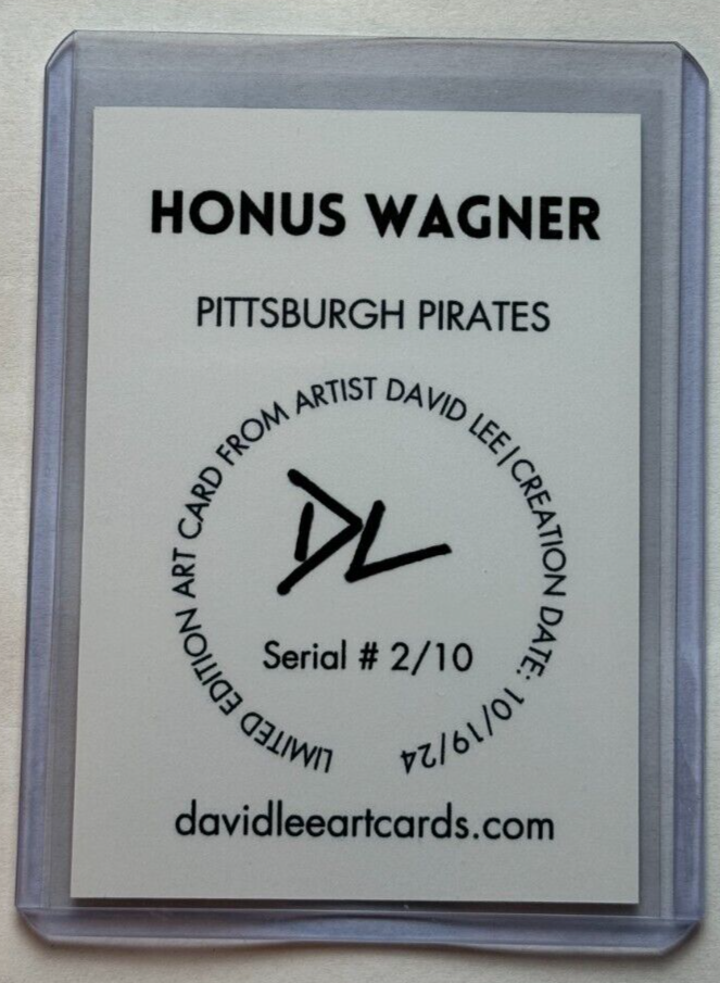 Honus Wagner Limited Edition Artist Signed Pittsburgh Pirates Trading ...