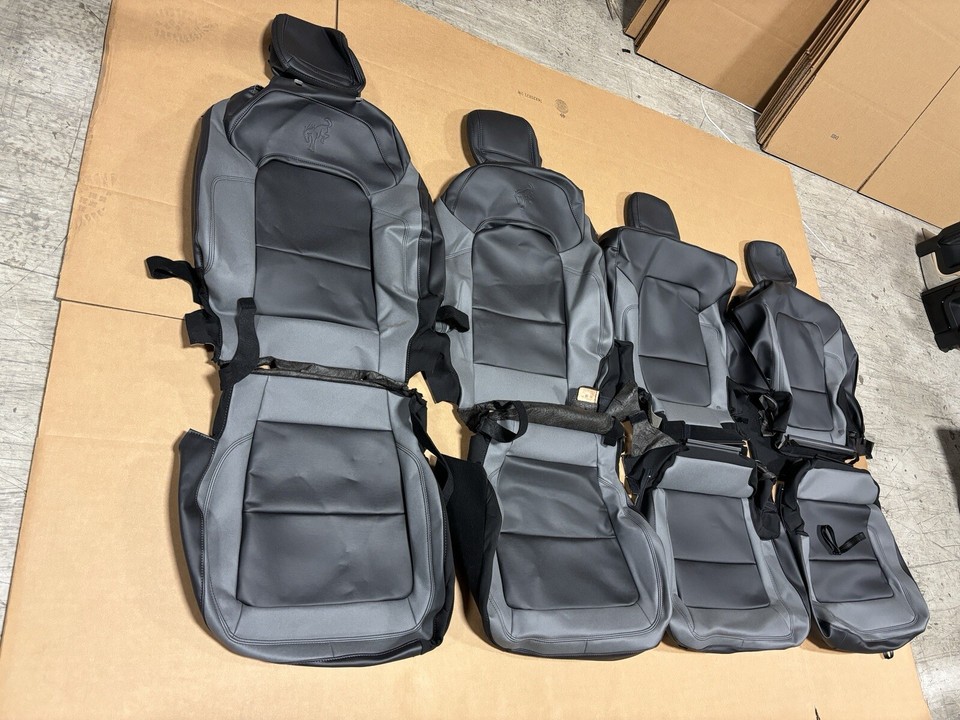 2021-2024 Ford Bronco 3DR TAKE OFF Faux Leather Seat Set W MOLLE Seat ...