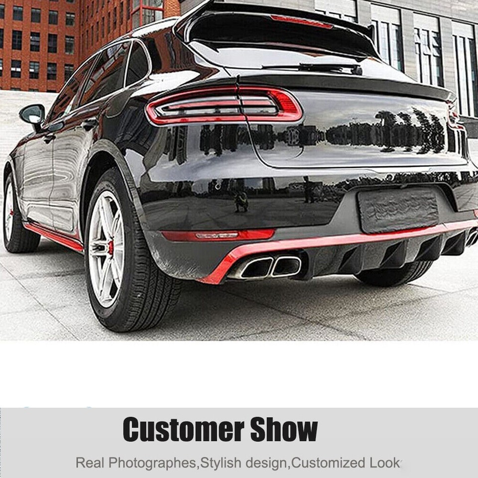 Fit For Porsche Macan 2014-2017 3PCS Carbon Fiber Rear Trunk Middle ...