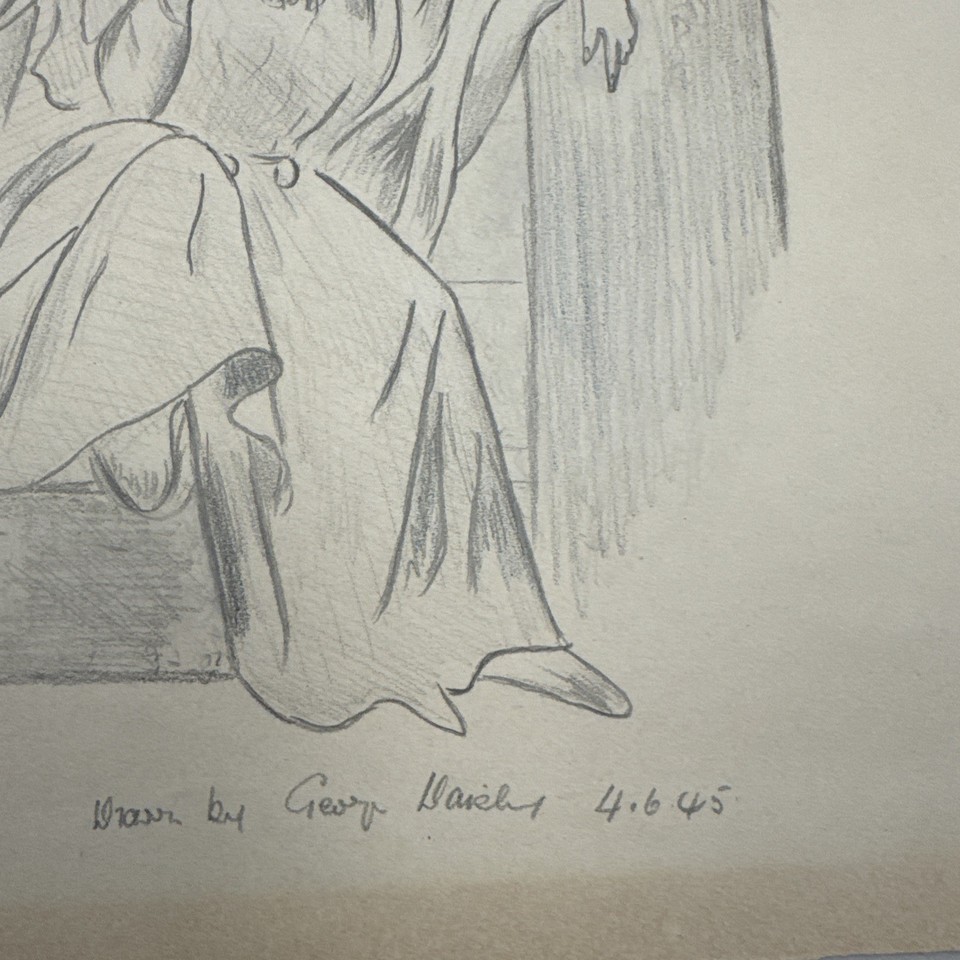 Roman Empire Italy Octavius Vintage Pencil Sketch by George Daichi ...