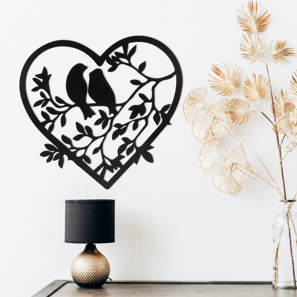 Wall Art Decor Iron Wall Decor Wall Hanging Bird Iron Decoration | eBay ...