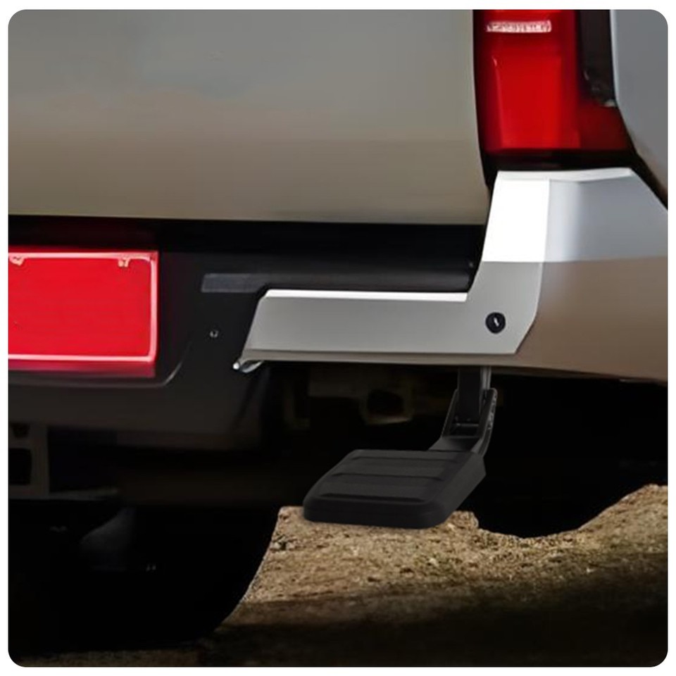 Folding Truck Step Retractable Bumper Tailgate Step Compatible with ...