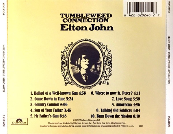 Elton John - Tumbleweed Connection (CD, Album) (Very Good Plus (VG+ ...