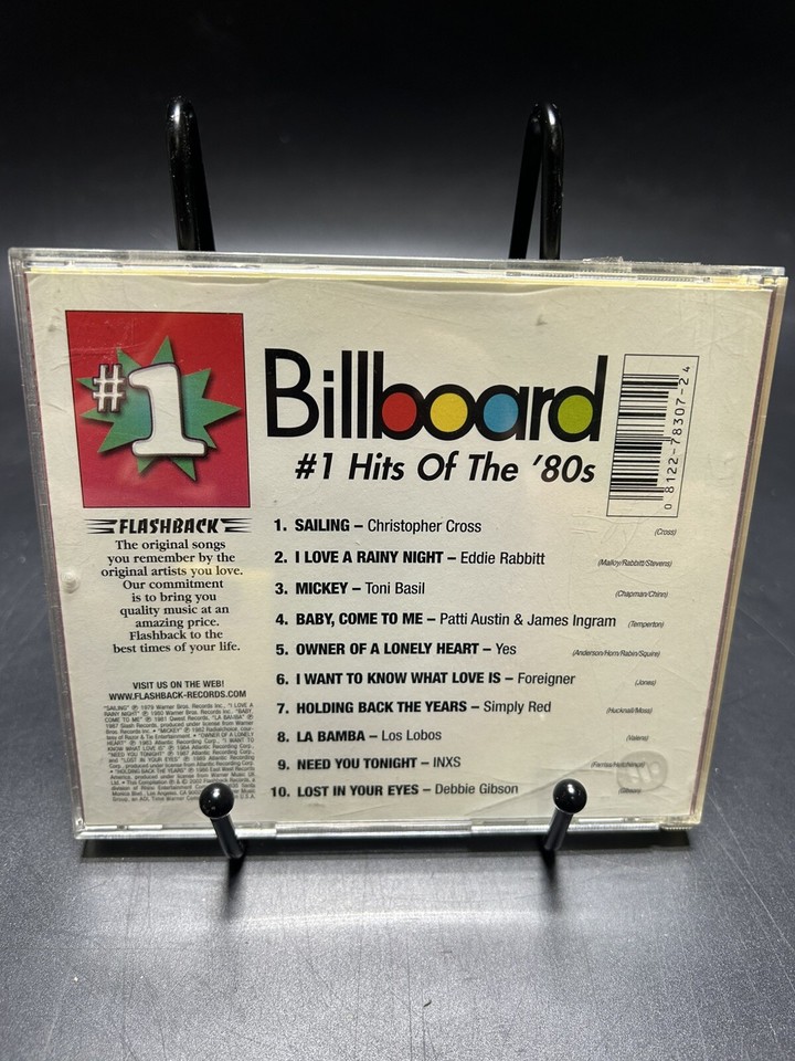 Billboard #1 Hits of the '80s by Various Artists CD 2002 10 songs 🎵 ...